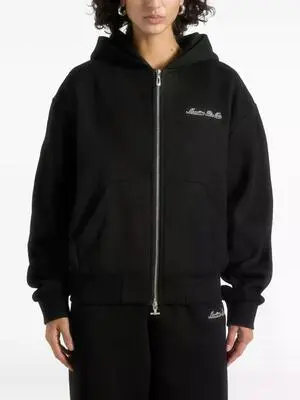 Manière De Voir Maniere De Voir Signature Relaxed Fit Zip Hoodie