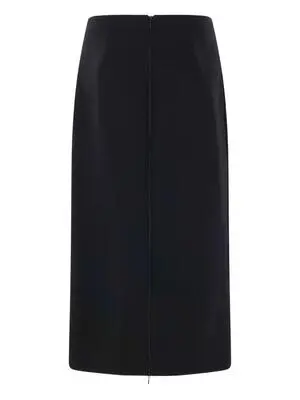 THE ROW Wool Midi Skirt