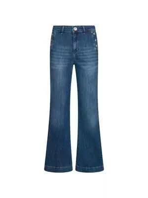 Liu Jo Button Detailed Jeans - Blue