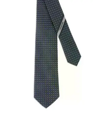 FERRAGAMO Patterned Jacquard Neck Tie - Blue