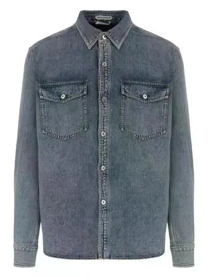 JW Anderson Logo-patch Denim Shirt - Blue