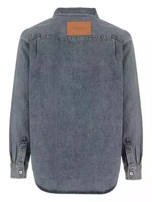 JW Anderson Logo-patch Denim Shirt - Blue