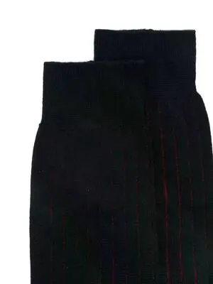 ALTO MILANO Striped Knee-high Socks