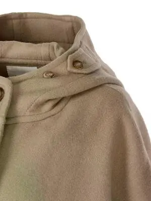 STUDIO TOMBOY Hooded Wool Coat - Neutrals