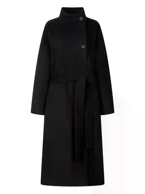 STUDIO TOMBOY High-neck Belted Coat - Black