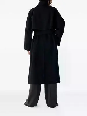 STUDIO TOMBOY High-neck Belted Coat - Black