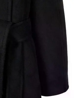 STUDIO TOMBOY High-neck Belted Coat - Black