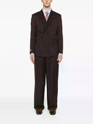 FAMILY FIRST Pinstripe-pattern Trousers