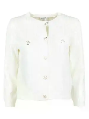 Marella Sequin-embellished Buttoned Cardigan - White