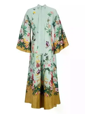 La DoubleJ Long Sleeve Maxi Dress - Blue