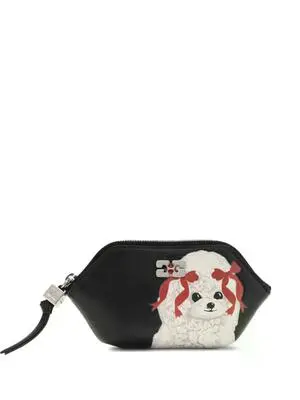 GANNI Bou Poodle-print Coin Purse