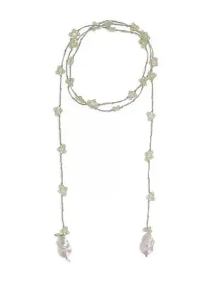 MELA Embellished Necklace - Green