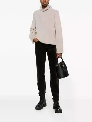 Marc O'polo Velour Trousers - Brown