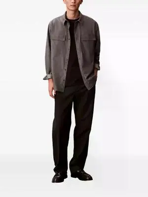 Calvin Klein Buttoned Chest-pockets Shirt - Grey