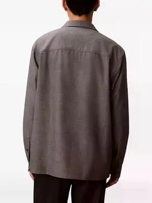Calvin Klein Buttoned Chest-pockets Shirt - Grey