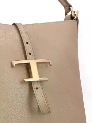 TOD'S Mini T Timeless Bucket Bag - Neutrals