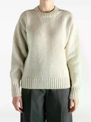 Auralee Crew-neck Wool-cashmere Blend Sweater