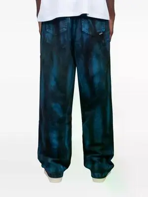 ARTE ANTWERP Paint Splatter Straight Leg Jeans