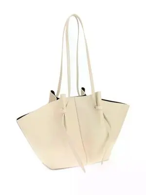 Yuzefi Large Mochi Leather Shoulder Bag - Neutrals