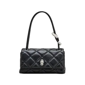 Marc Jacobs Mini Quilted Leather Dual Shoulder Bag - Black