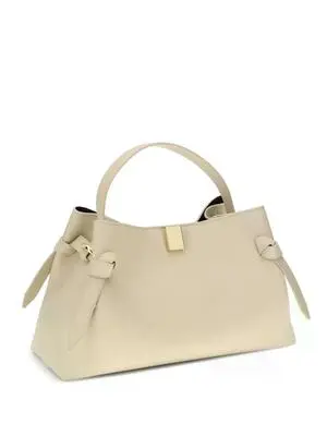 Yuzefi Gyoza Pebble-leather Tote Bag - Neutrals