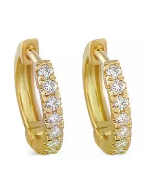 LB EXCLUSIVE 18k Yellow Diamond Huggie Hoop Earrings - Gold
