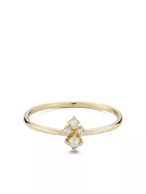Mateo 14k Yellow Pearl And Diamond Ring - Gold