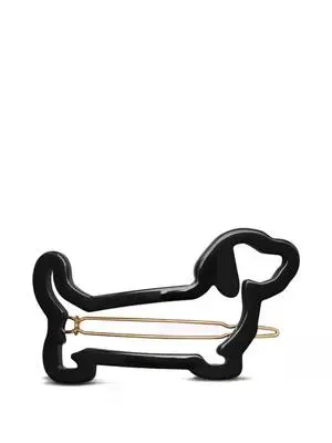 Thom Browne Hector Dog-shape Hair Clip - Black