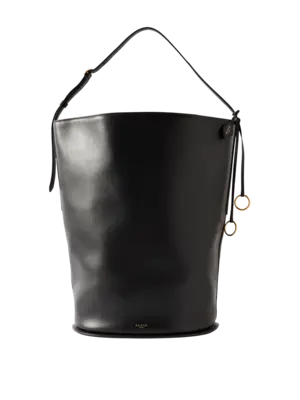 Alaïa Large Leather Bucket Bag - Black