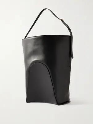 Alaïa Large Leather Bucket Bag - Black