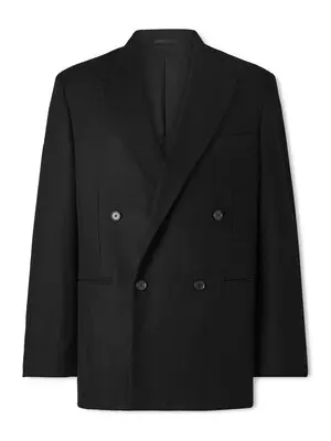 A.PRESSE Double-breasted Cashmere Blazer