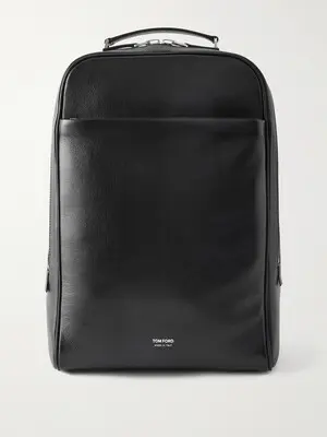 TOM FORD Full-grain Leather Backpack - Black