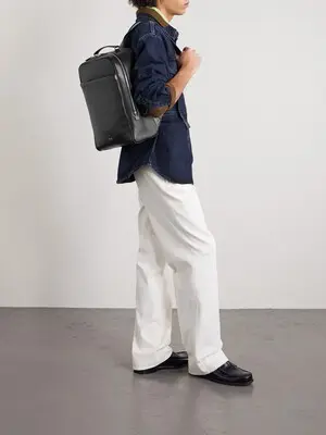 TOM FORD Full-grain Leather Backpack - Black
