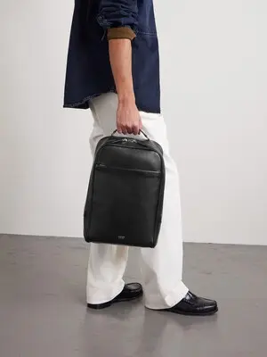 TOM FORD Full-grain Leather Backpack - Black
