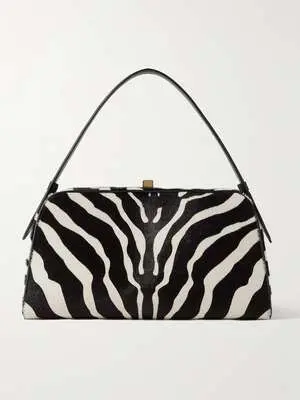 Khaite Cate Zebra-print Tote