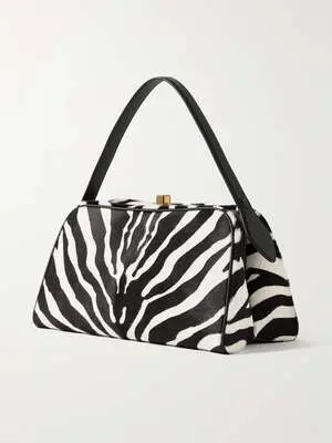 Khaite Cate Zebra-print Tote