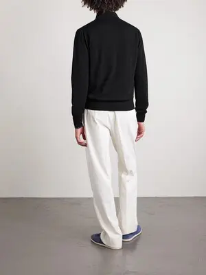 Canali Slim-fit Cotton Zip-up Sweater