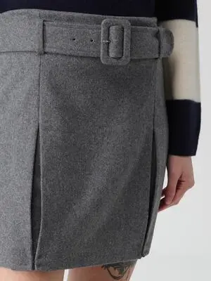 A.p.c. Belted Pleated Skirt