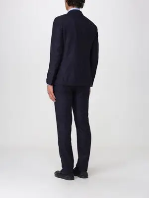 Tagliatore Single-breasted Two-button Suit In Pure Wool - Blue