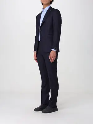 Tagliatore Single-breasted Two-button Suit In Pure Wool - Blue