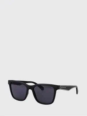 Calvin Klein Rectangular Full Rim Sunglasses - Black