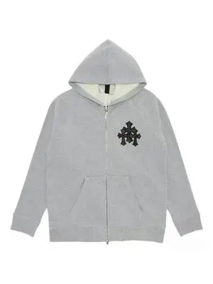 Chrome Hearts Cross-patch Zip-up Hoodie