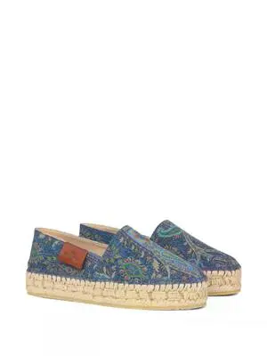 Etro Denim Espadrilles - Blue