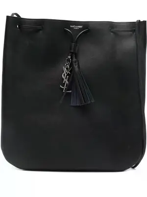 Saint Laurent Medium Jean Flat Tassel-charm Shoulder Bag - Black