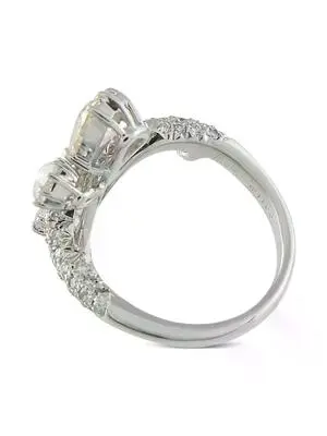 LB EXCLUSIVE 18k White Gold Diamond Cocktail Ring
