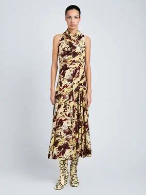 Proenza Schouler Adelide Printed Dress - Rust Multi