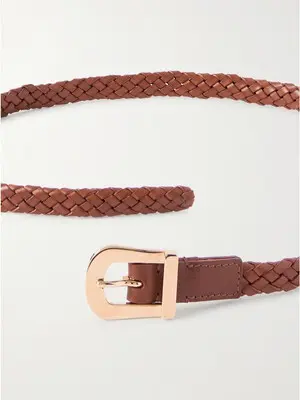 Gabriela Hearst Marija Woven Leather Belt