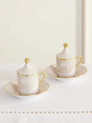 GINORI 1735 Oriente Italiano Coffee Cup Set - Pink