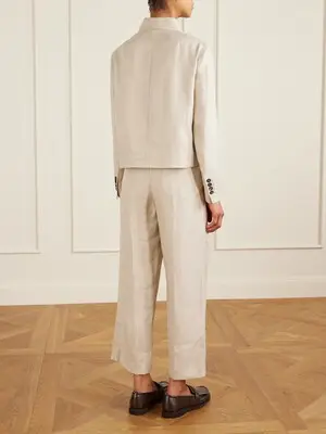 Brunello Cucinelli Linen-twill Jacket - Neutrals