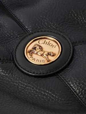Chloé Balloon Leather Tote - Black